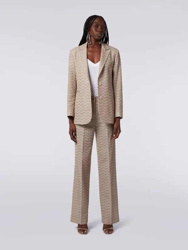 Missoni Zigzag Single-breasted Tailored Blazer