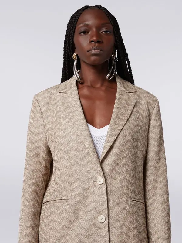Missoni Zigzag Single-breasted Tailored Blazer