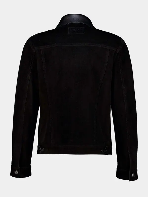 Givenchy Collared Long-sleeved Leather Jacket