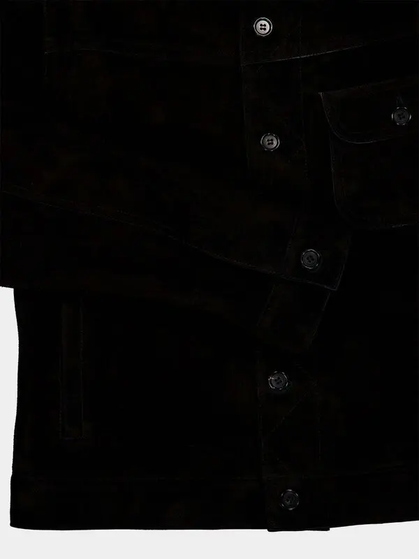Givenchy Collared Long-sleeved Leather Jacket