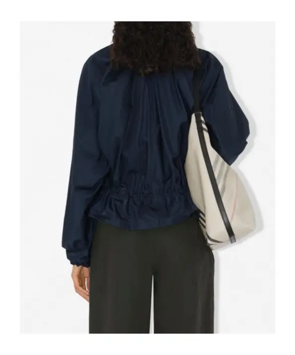 Burberry Satin Hooded Trench Jacket