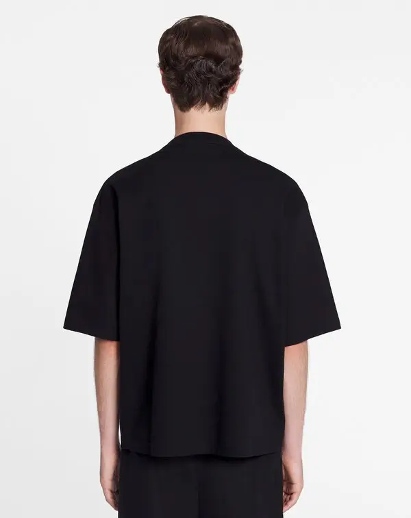LANVIN Daunou Embroidered Loose-fit T-shirt