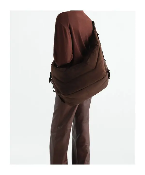 LEMAIRE Large Soft Game Bag In Nylon Canvas
