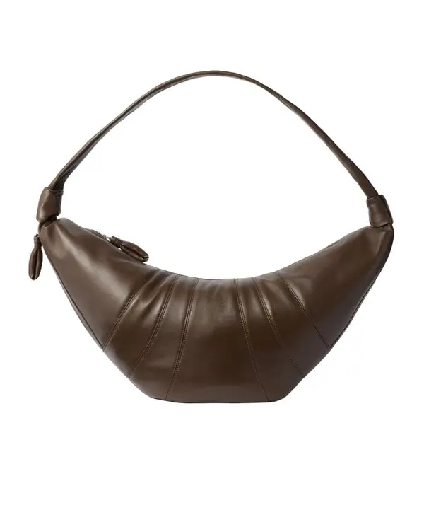 LEMAIRE Large Croissant Leather Shoulder Bag - Otter