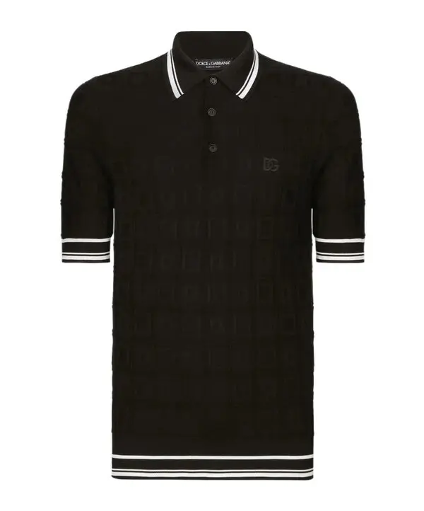 Dolce & Gabbana Logo-embroidered Polo Shirt