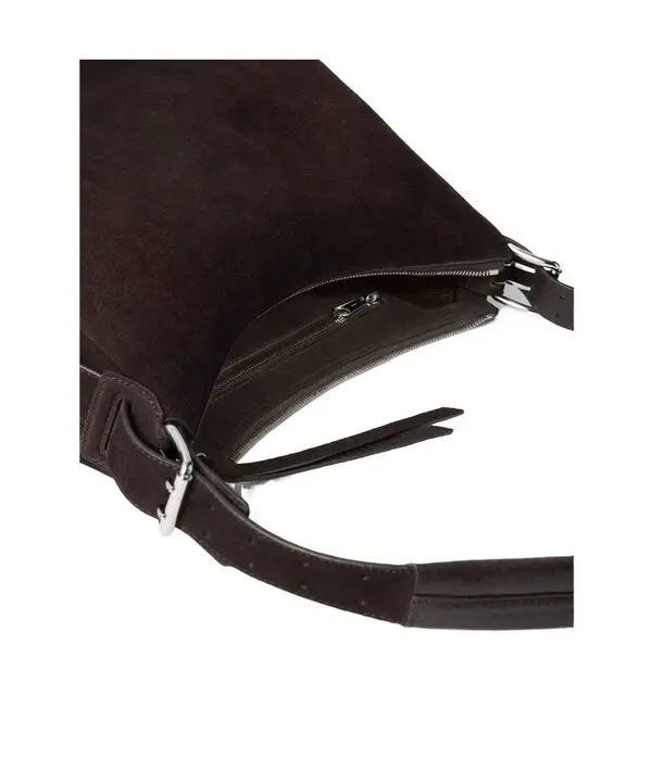 LEMAIRE Small Belted Bag In Suede Leather