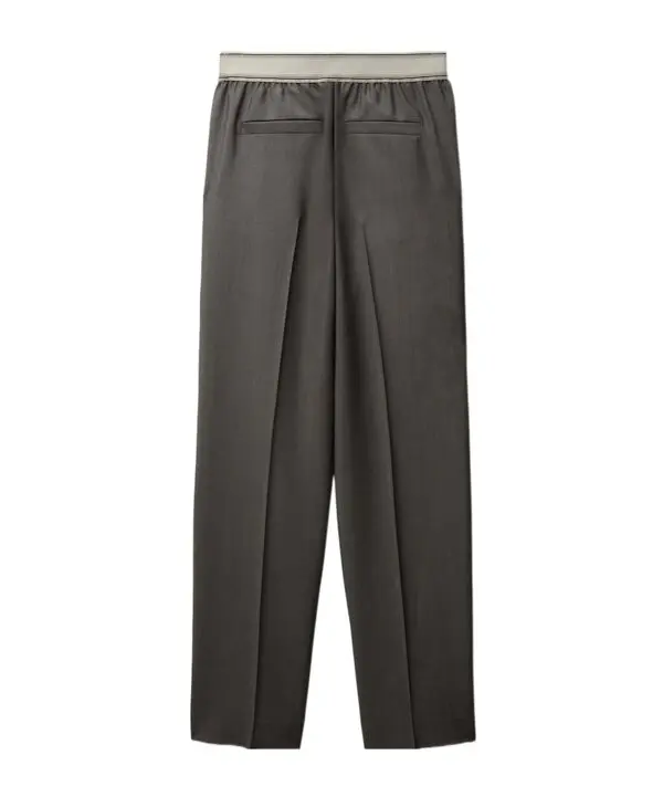 Versace Medusa Waistband Pleated Trousers