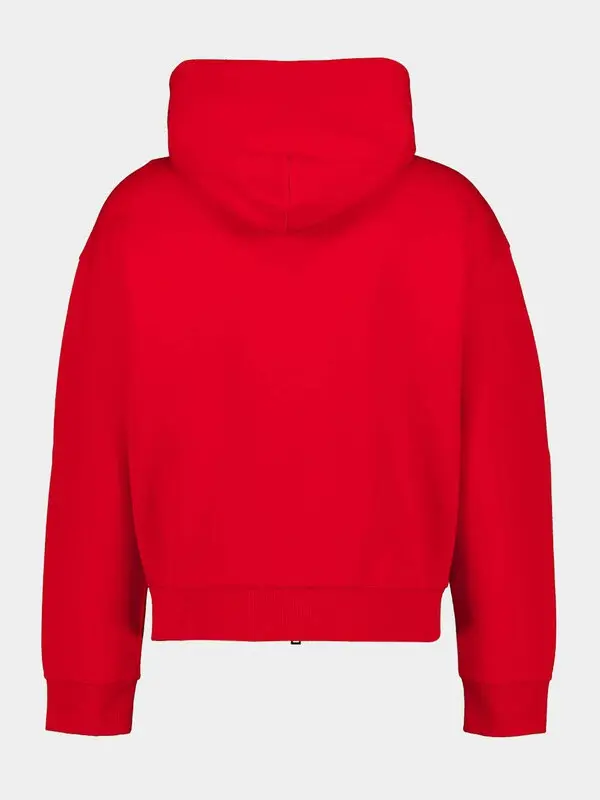 Givenchy And Pink Couture Seam Zip Hooded Sweatshirt