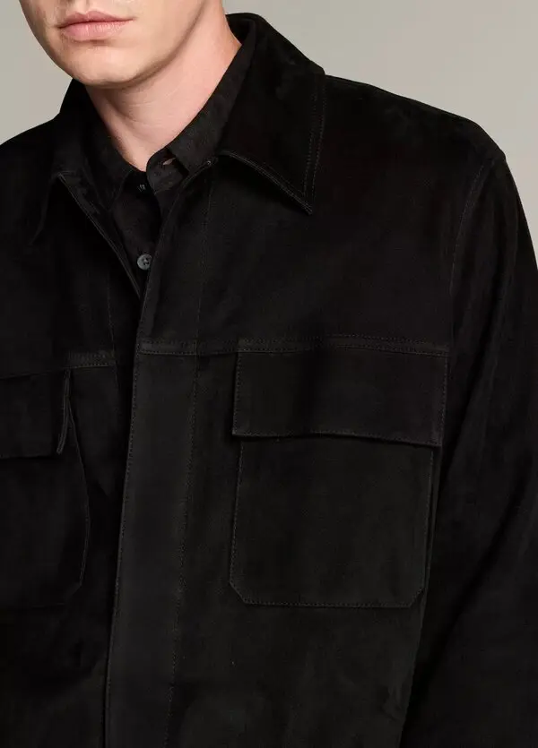 Vince Suede Shirt Jacket