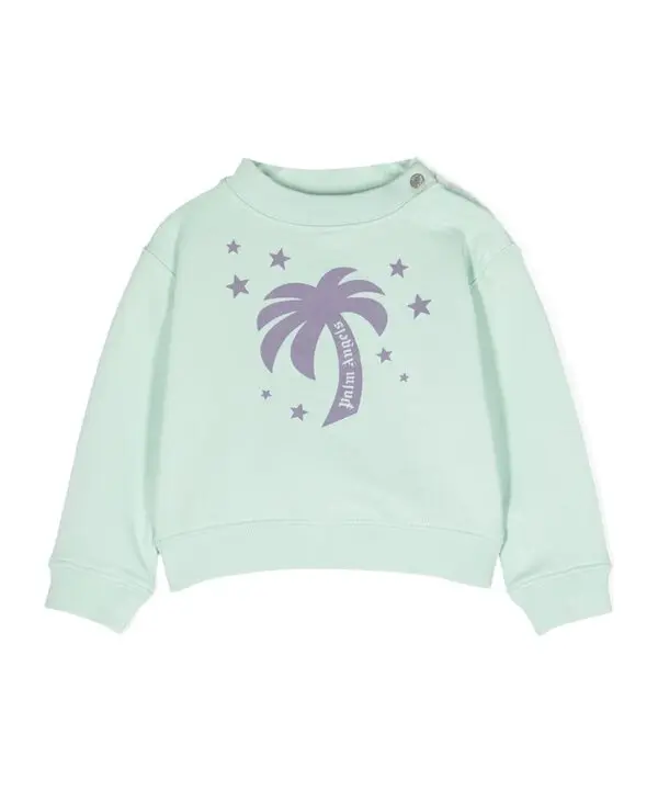 Palm Angels Long-sleeved Logo Sweatshirt