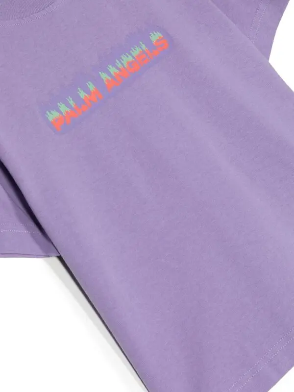 Palm Angels Flames Cotton T-shirt