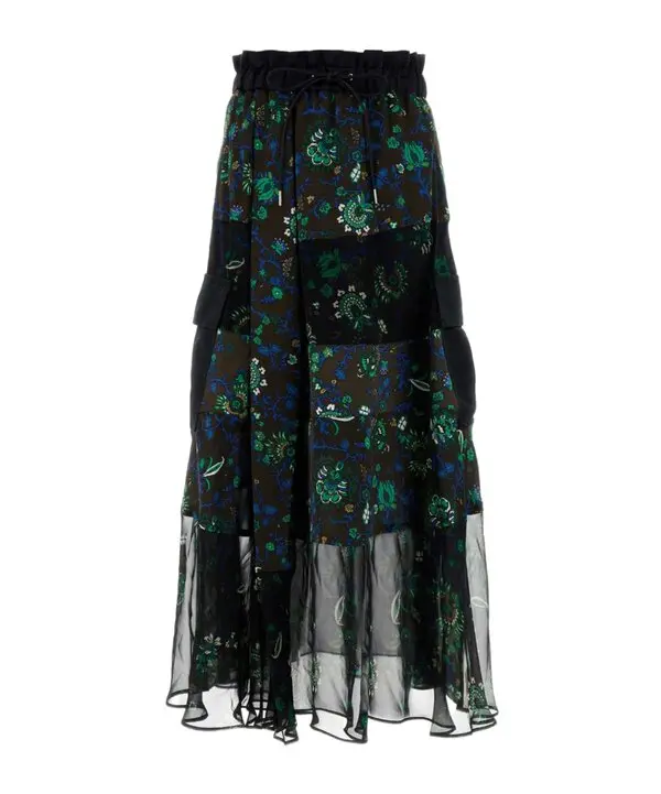 Sacai Printed Skirt
