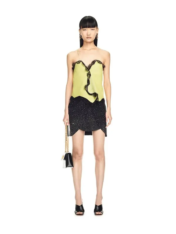 Off-White Leather Lace-detail Top