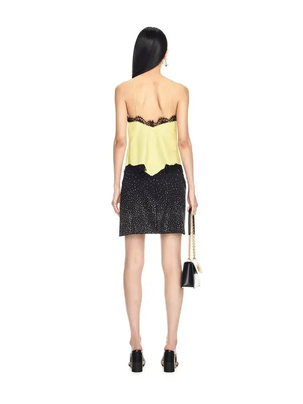 Off-White Leather Lace-detail Top