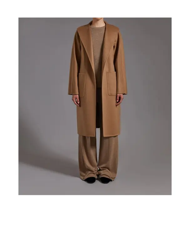 Max Mara Long-sleeved Coat With A Stand-up Collar