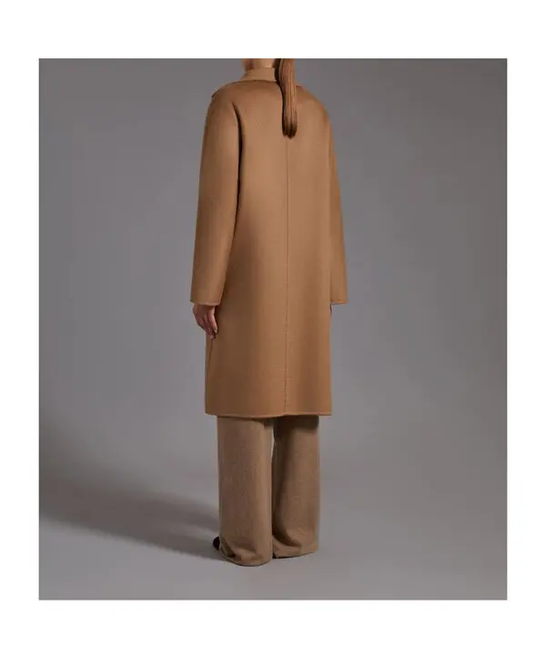 Max Mara Long-sleeved Coat With A Stand-up Collar
