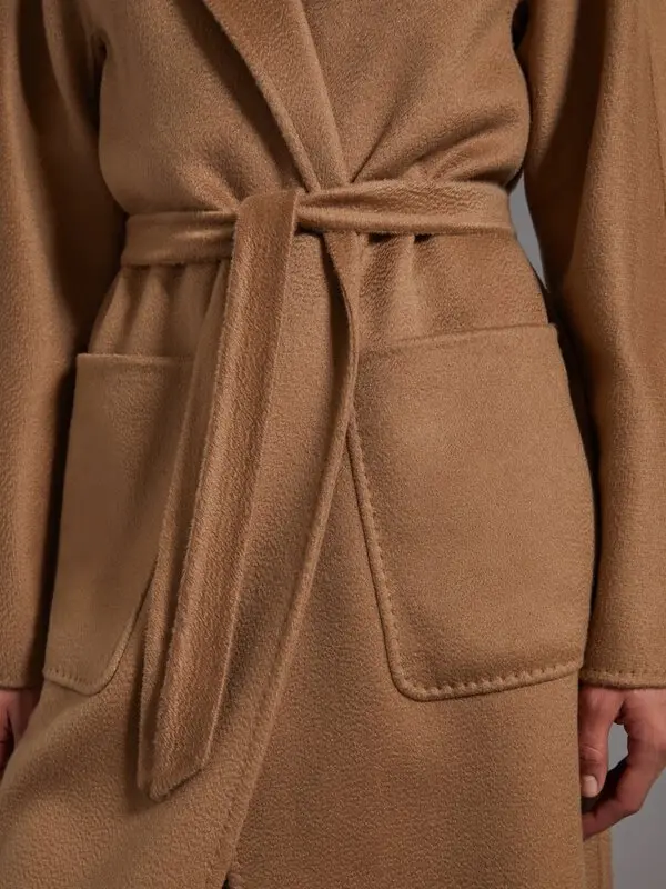 Max Mara Long-sleeved Coat With A Stand-up Collar