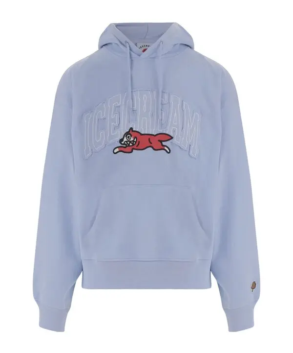 ICECREAM Long-sleeve Hoodie With Drawstring Hood And Ribbed Details