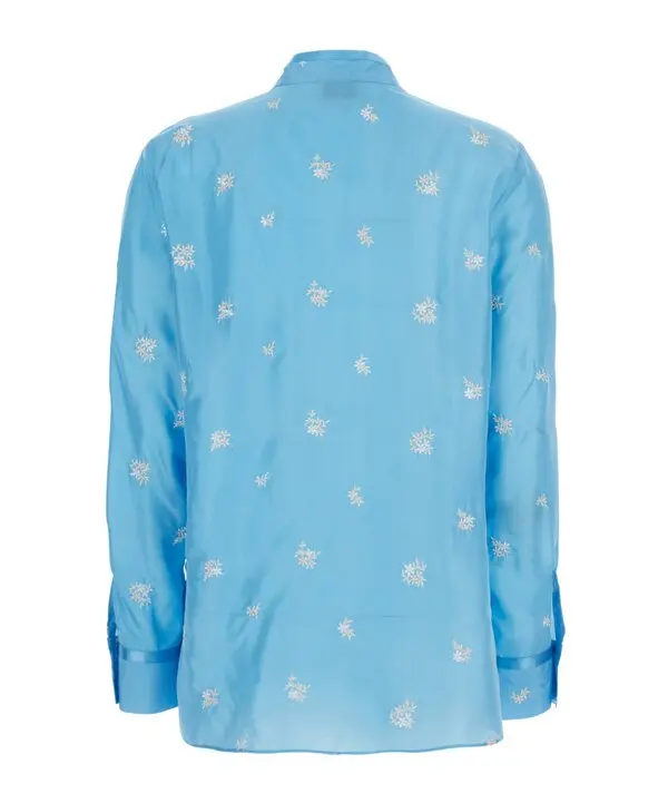 FORTE_FORTE Floral Silk Shirt