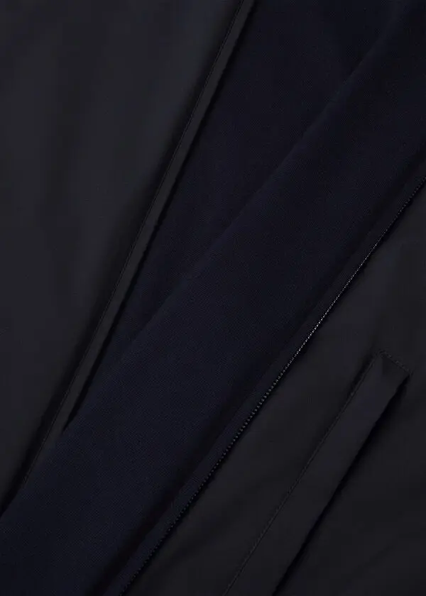 Loro Piana Hooded Zip-up Jacket - Navy Blue