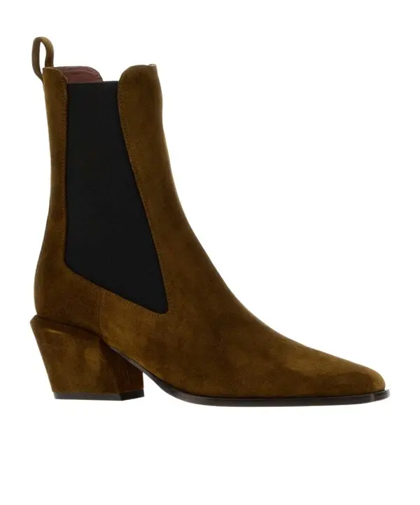 Paris Texas Square-toe Ankle Boots - Brown
