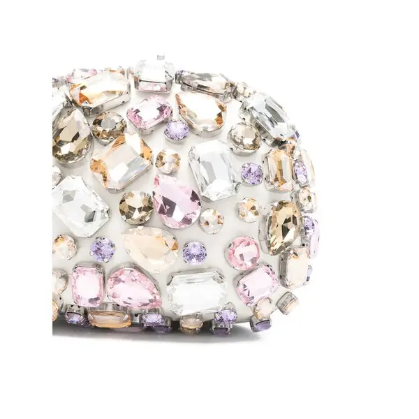 SELF-PORTRAIT Embellished Top Handle Clutch Bag