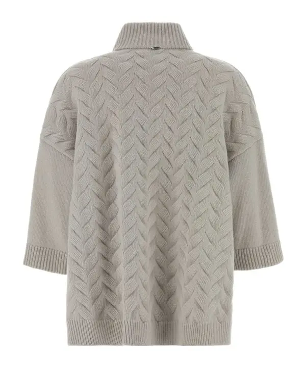 Herno Chevron Zipped Knitted Jacket