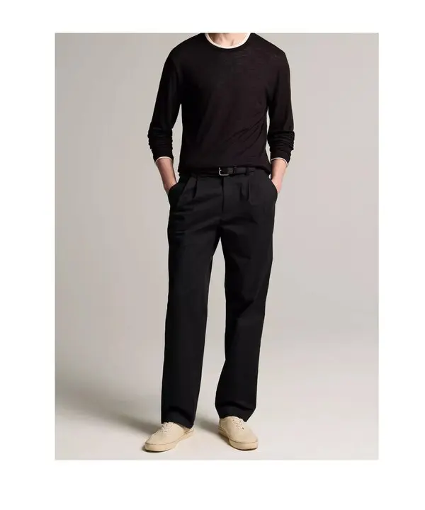 Vince Slub Pima Cotton Double-layer T-shirt