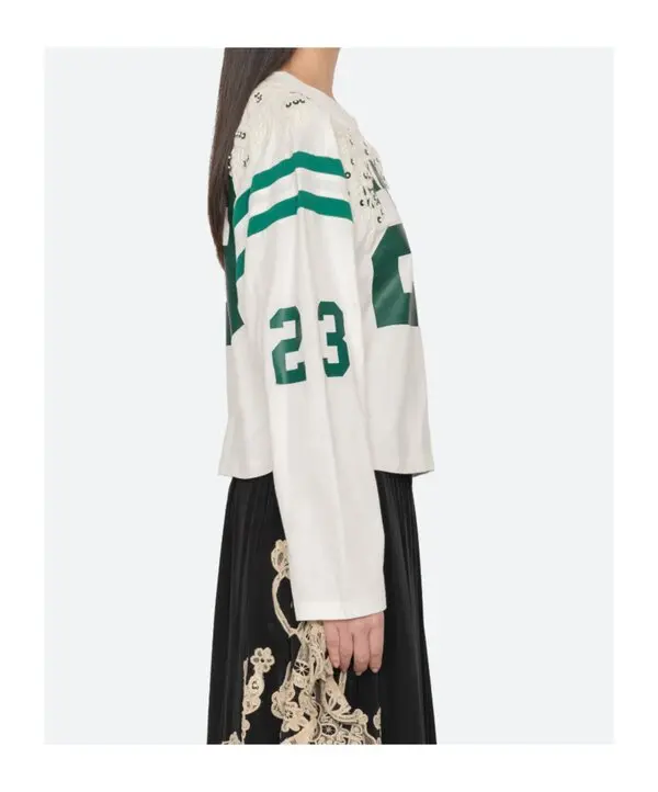 Sea Georgie Embellished T-shirt - Cream