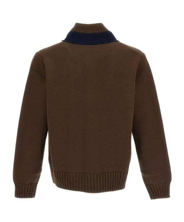 Sacai Scarf-detail Buttoned Cardigan