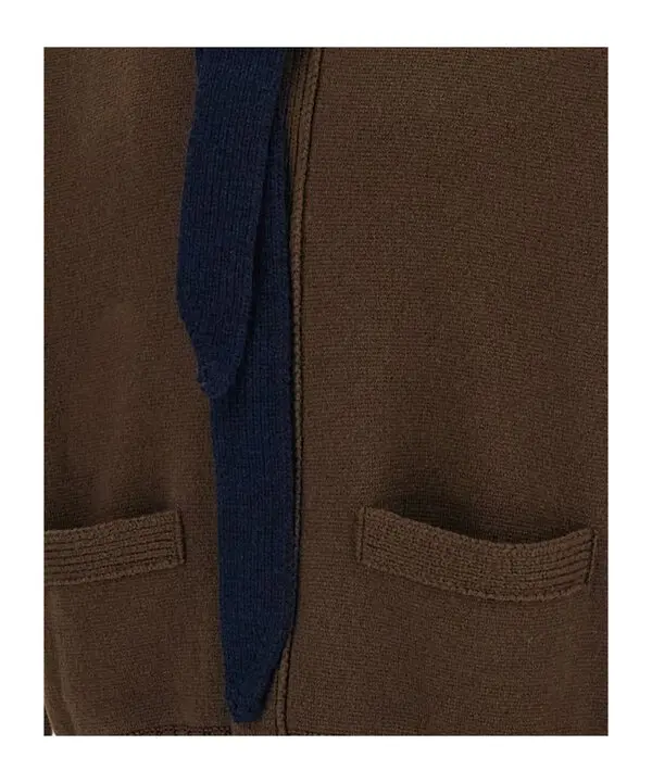 Sacai Scarf-detail Buttoned Cardigan
