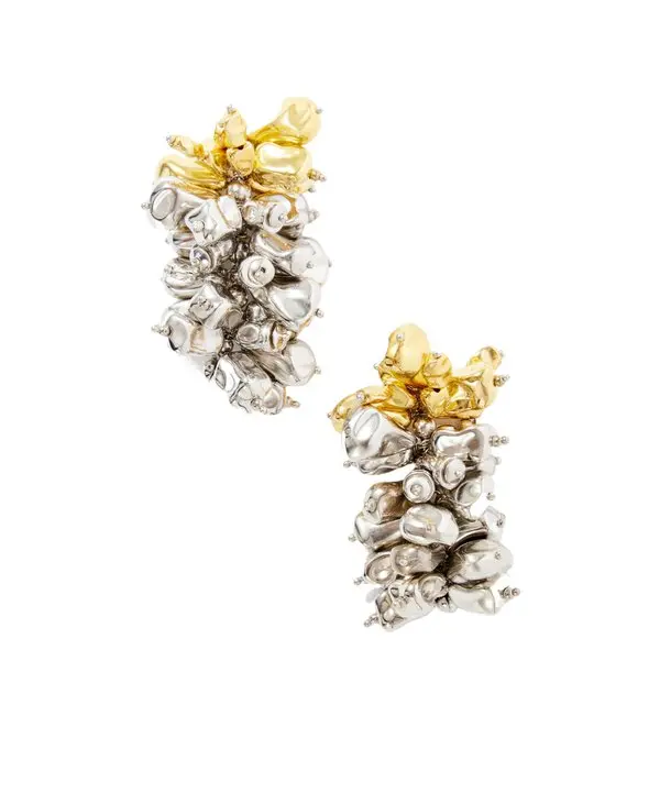 Dries Van Noten Silver And Gold-tone Earrings