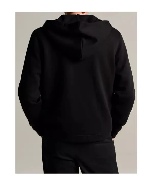 Vince Cotton-blend Scuba Zip-front Hoodie