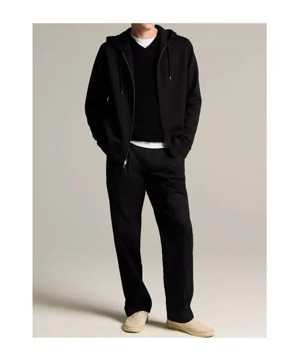 Vince Cotton-blend Scuba Zip-front Hoodie
