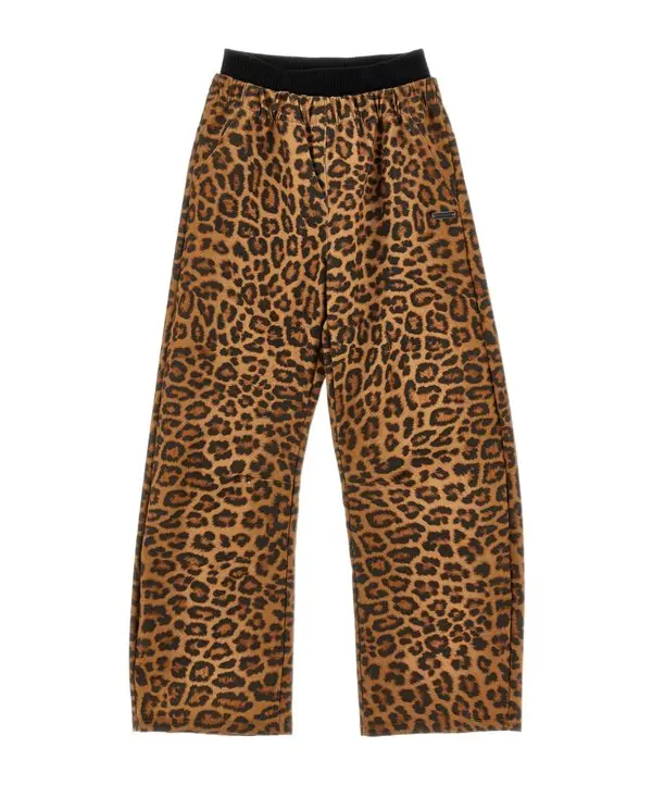 Monnalisa Leopard-print Elasticated-waist Trousers