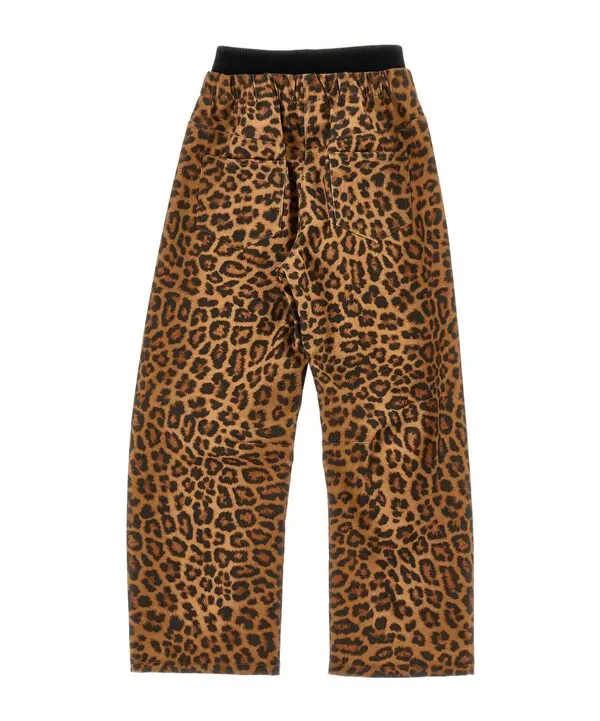 Monnalisa Leopard-print Elasticated-waist Trousers