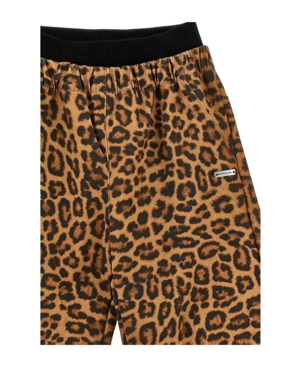 Monnalisa Leopard-print Elasticated-waist Trousers