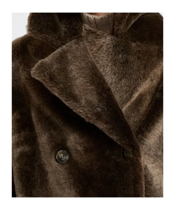 YVES SALOMON Double-breasted Shearling Coat