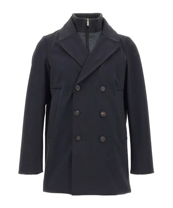 RRD Long-sleeve Double-breasted Trench Coat - Blue