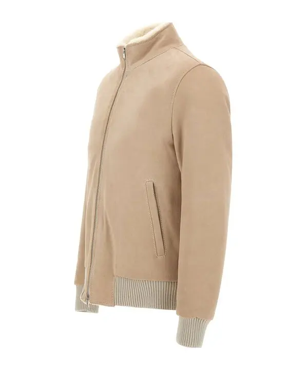 BARBA NAPOLI Long-sleeve Stand-collar Zip-up Jacket