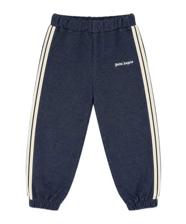Palm Angels Logo-print Side-stripe Track Pants - Blue