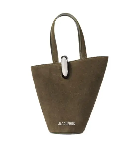 Jacquemus Logo Lettering Bucket Bag - Green