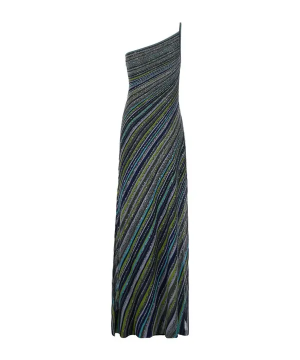Missoni Sequin-embellished One-shoulder Maxi Dress