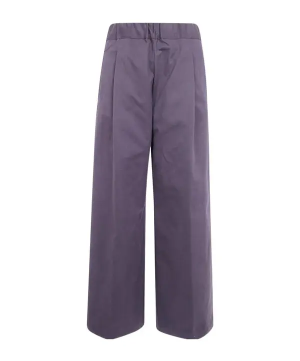 SEMICOUTURE Pleated Wide-leg Pants - Gray