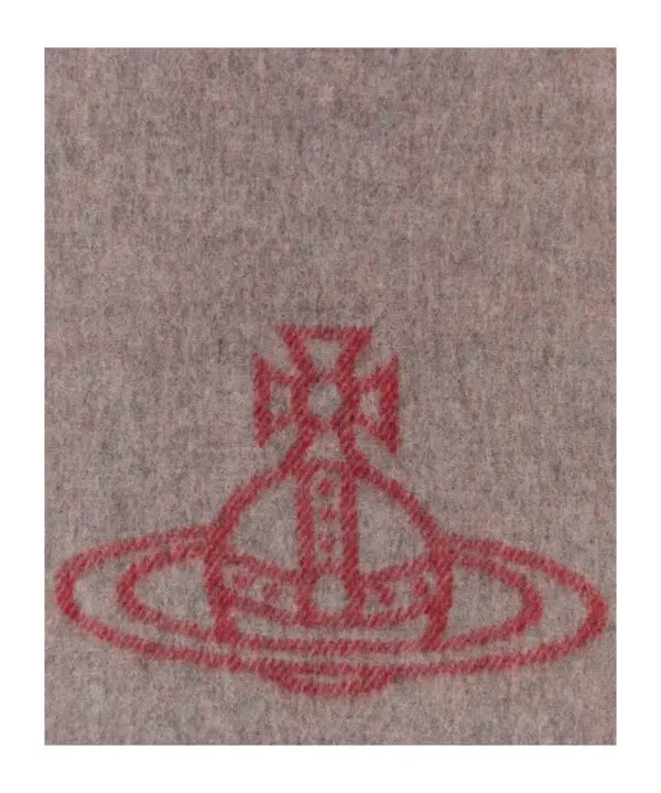 VIVIENNE WESTWOOD Double Face Fringed Scarf