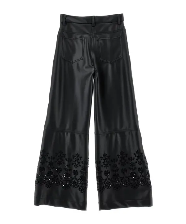 Ermanno Scervino Broderie Anglaise Wide-leg Trousers