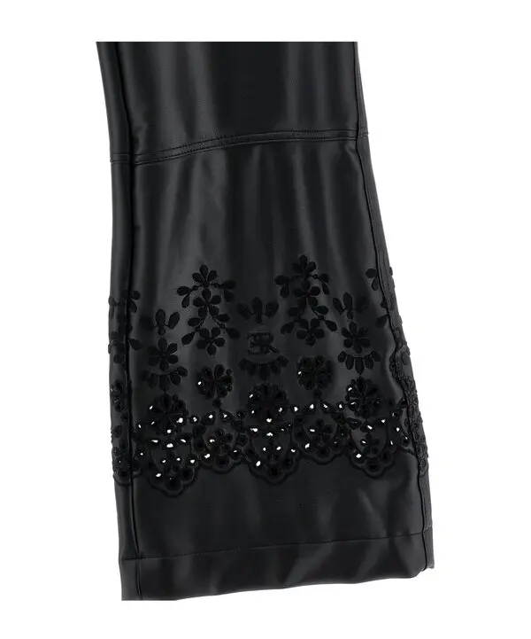 Ermanno Scervino Broderie Anglaise Wide-leg Trousers