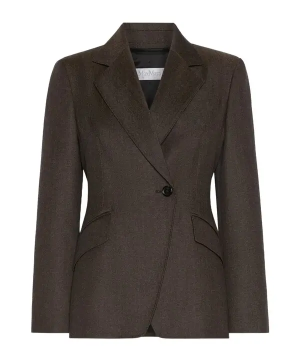 Max Mara Long-sleeve Lapel Blazer