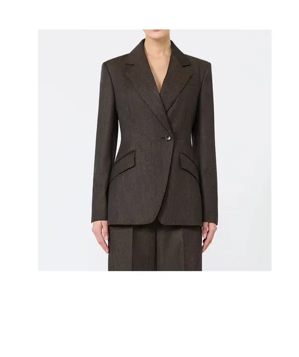 Max Mara Long-sleeve Lapel Blazer