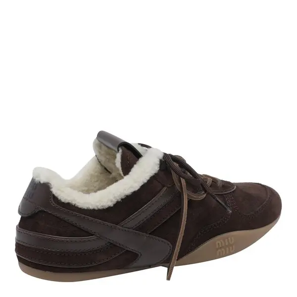 Miu Miu Round-toe Low-top Sneakers